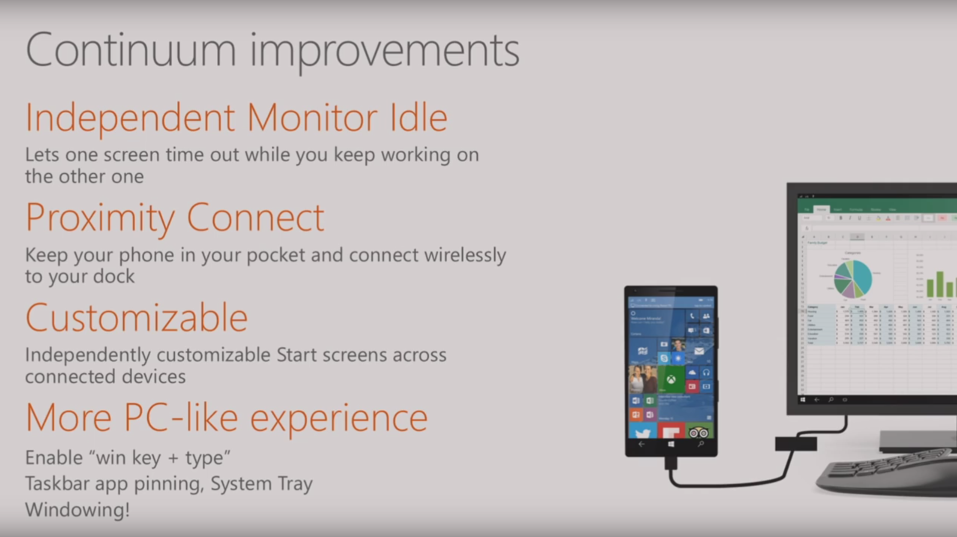 Microsoft improves Continuum with multi-window support and Proximity ...