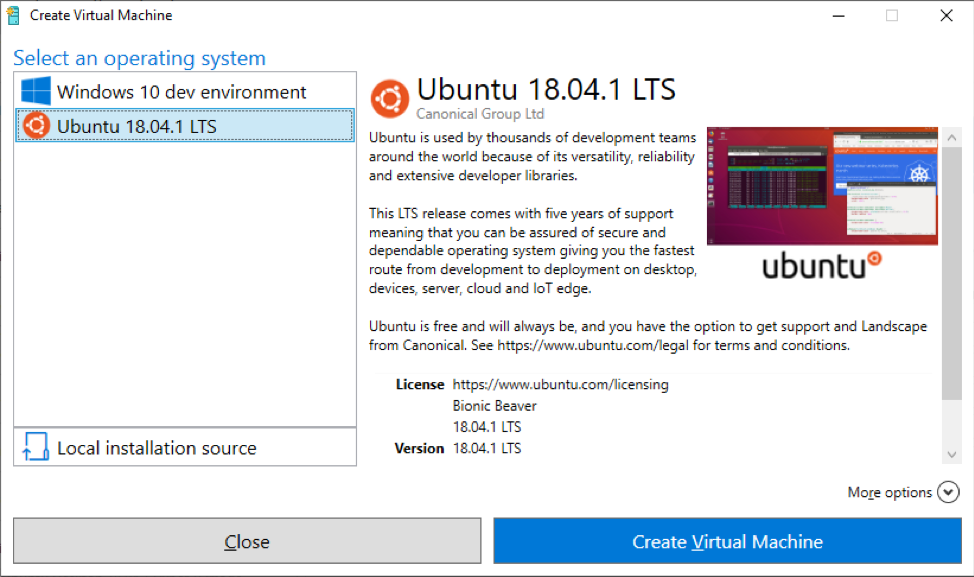 Microsoft makes it easier to run Ubuntu virtual machines on Windows 10 ...